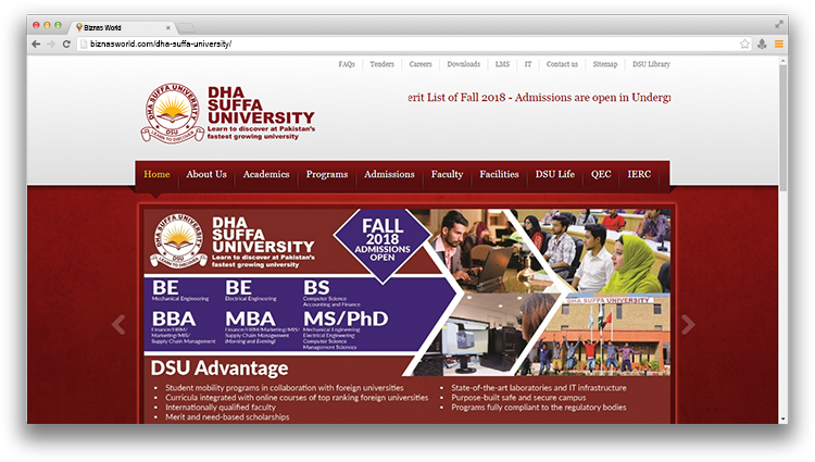 DHA Suffa University - Biznas World
