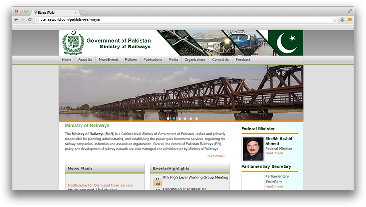 Pakistan Railways - Biznas World