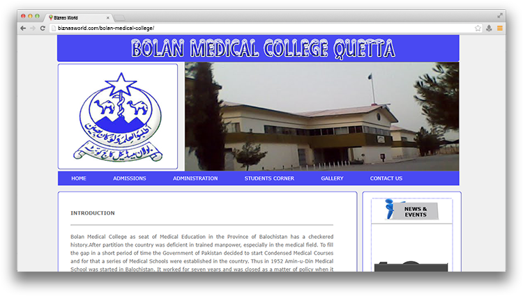 Bolan Medical College - Biznas World