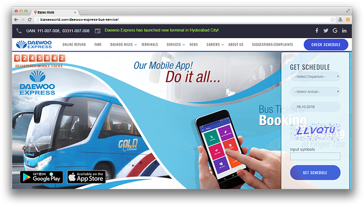 Daewoo Express Bus Service - Biznas World