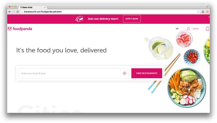 Foodpanda Pakistan - Biznas World