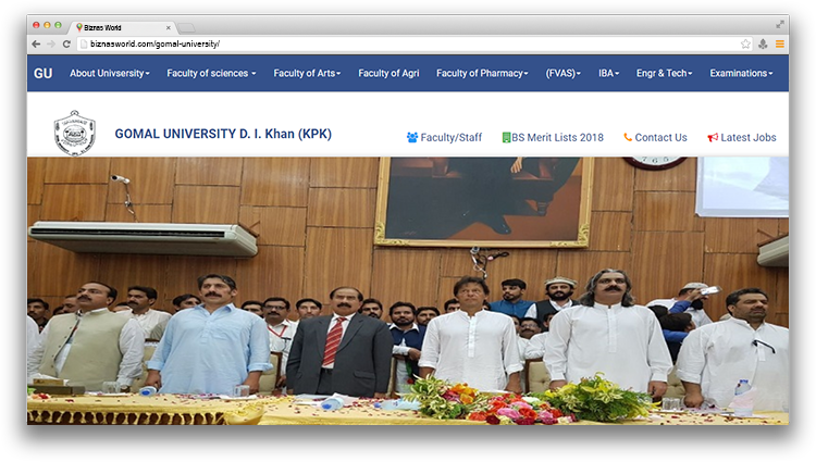 Gomal University - Biznas World