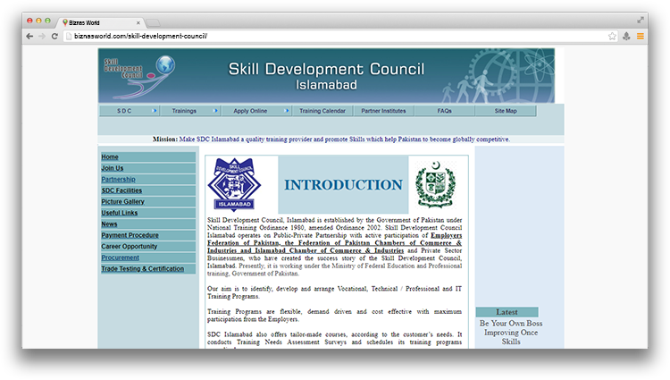 Skill Development Council - Biznas World
