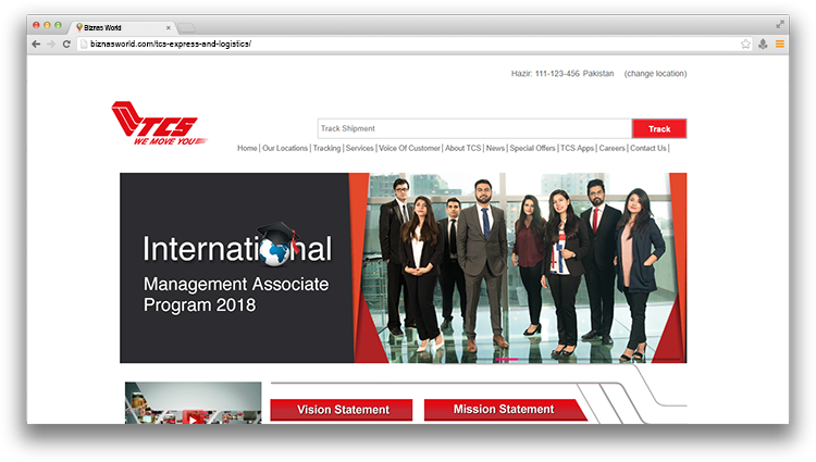 TCS Express and Logistics - Biznas World