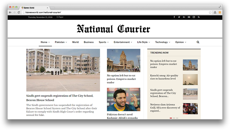 National Courier - Biznas World