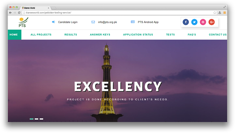 Pakistan Testing Service - Biznas World