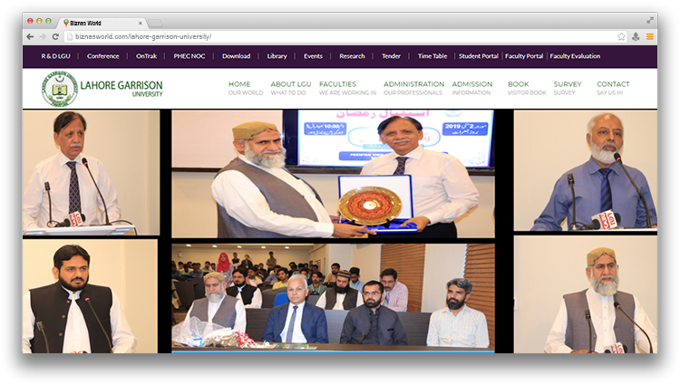 Lahore Garrison University - Biznas World