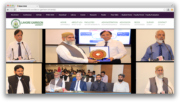 Lahore Garrison University - Biznas World