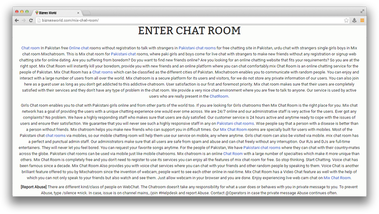 Mix Chat Rooms - Biznas World