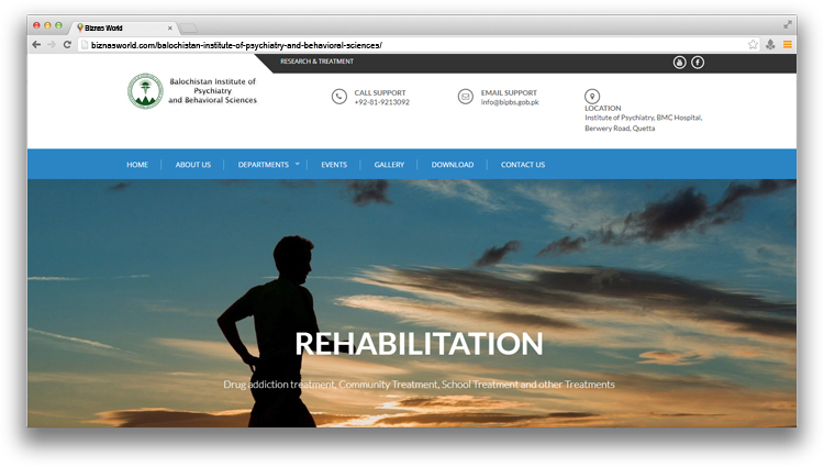 Balochistan Institute of Psychiatry and Behavioral Sciences - Biznas World